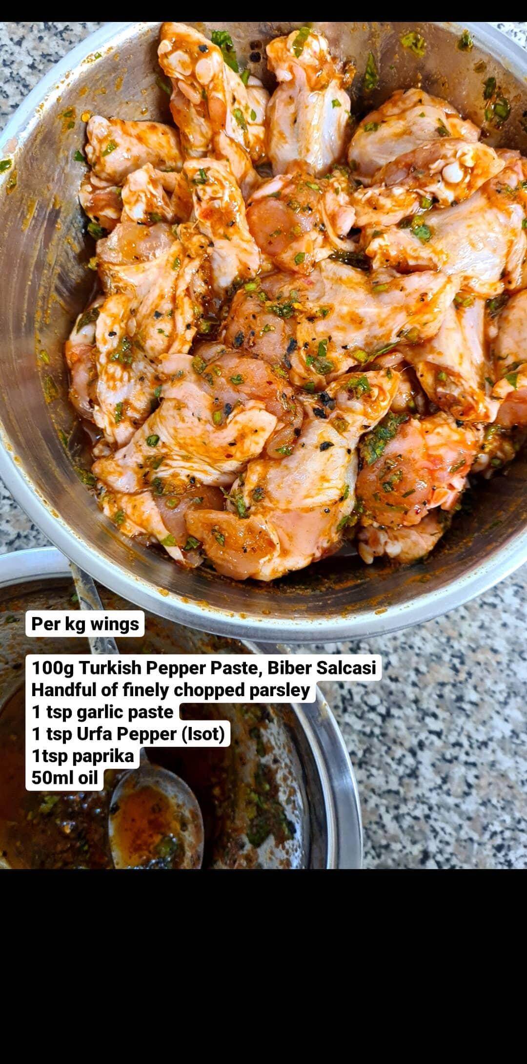 Turkish style BBQ wings - Haloodiefoodie.com